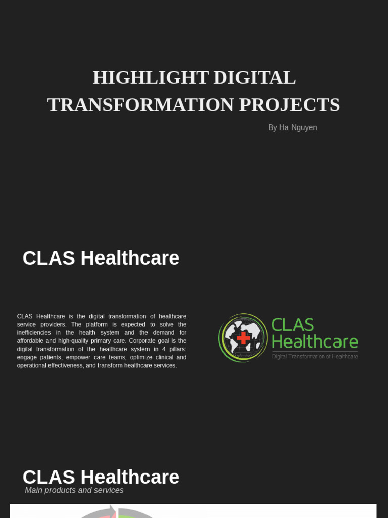 Highlight Digital Transformation Projects | PDF | Health Care ...