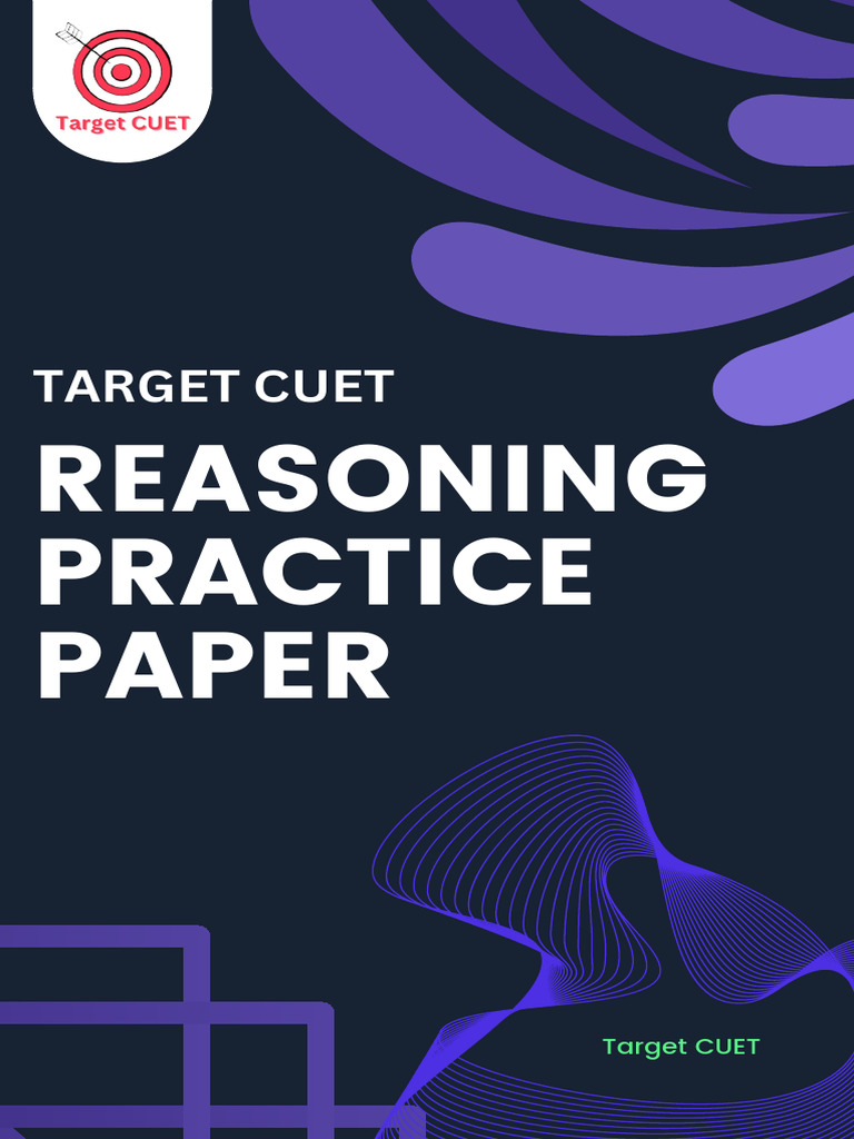 Target CUET Reasoning Practice Paper | PDF