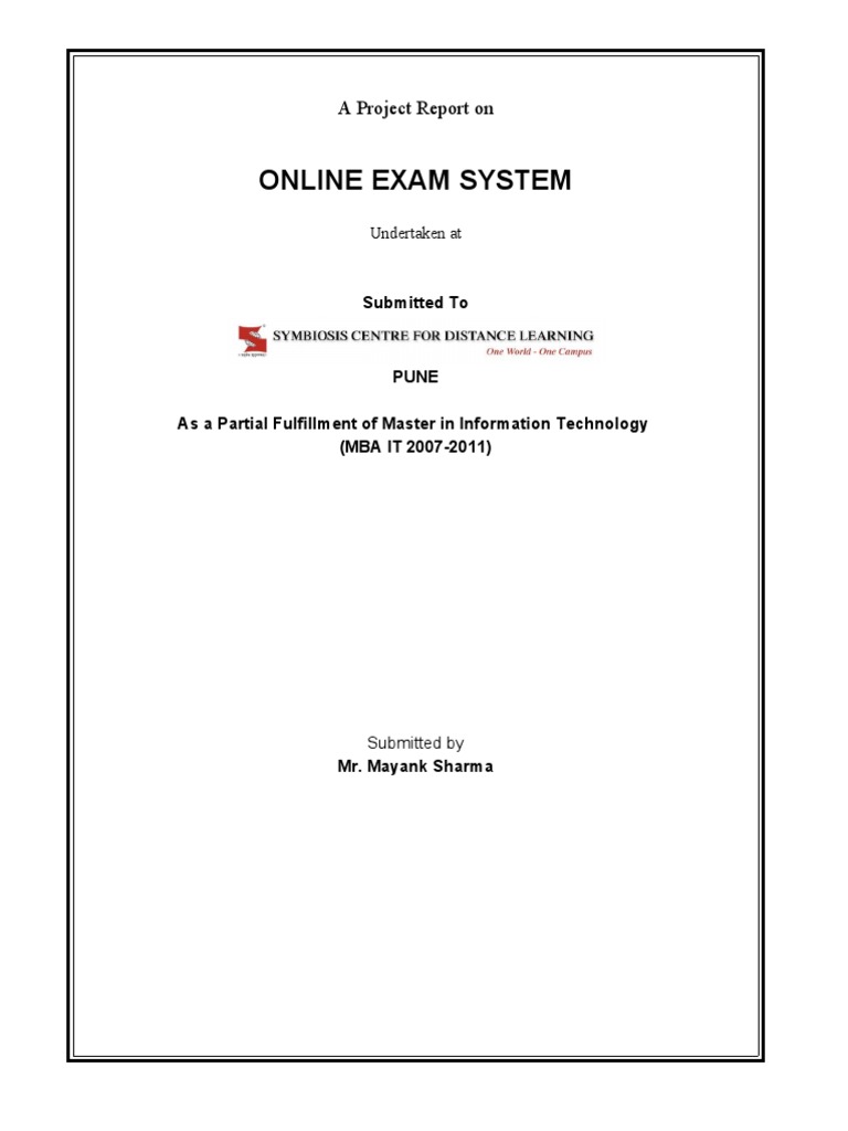 Online Exam System Pdf Databases Computer Hardware