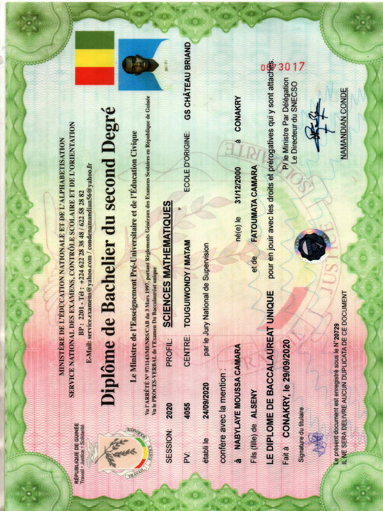 Diplome Du Bac | PDF