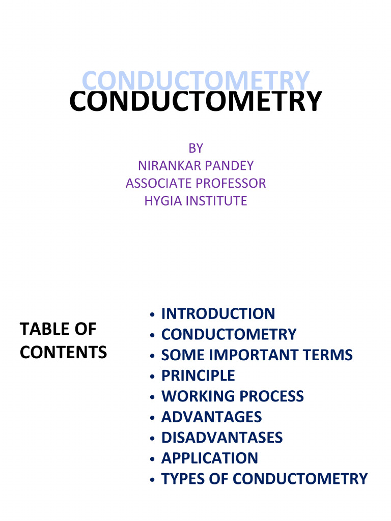 CONDUCTOMETRY - PPTX 20250316 125234 0000 | PDF