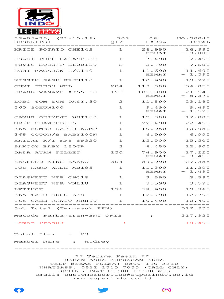 E-Reciept 03052025091016 202501121155260162 1746330938563 | PDF
