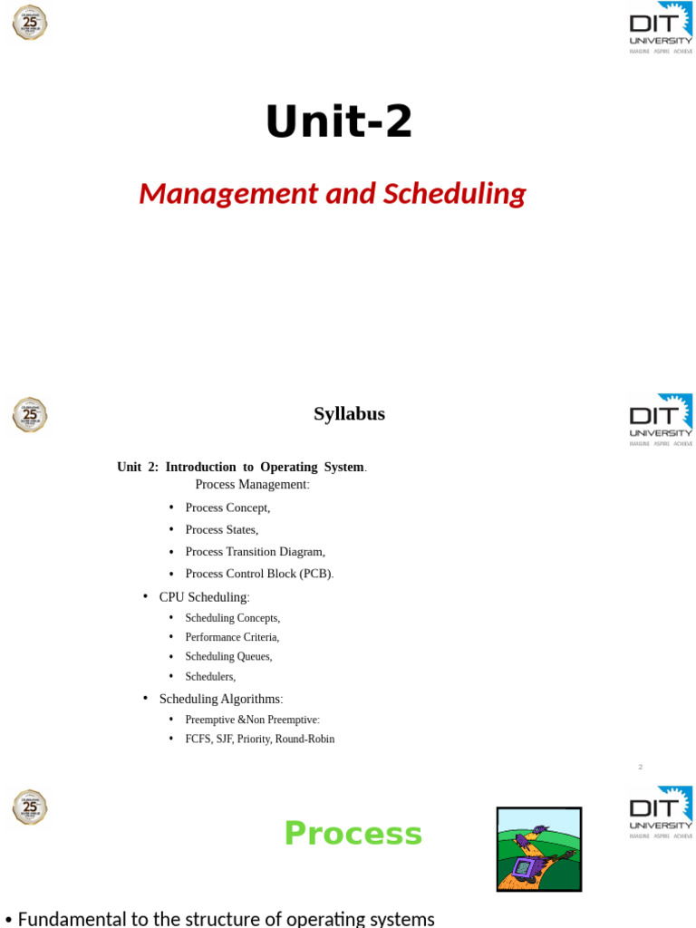 Unit 2 Management and Scheduling | PDF | Scheduling (Computing ...