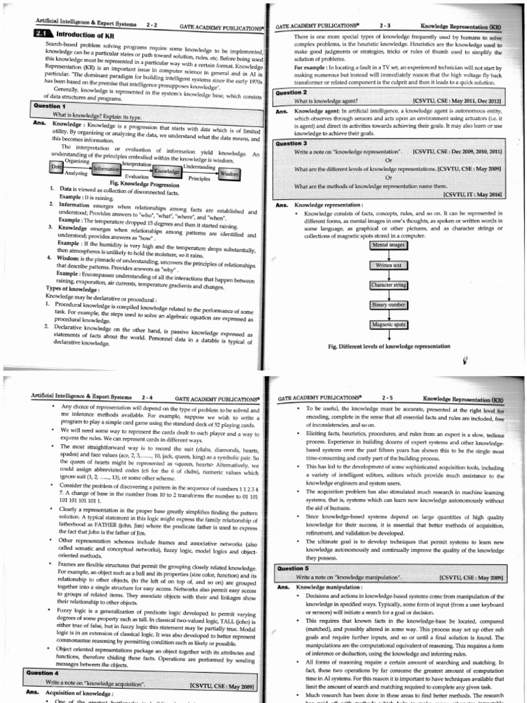 AI Unit 2 Knowledge Repsn | PDF