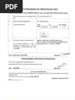 Duty Resumption Form | PDF