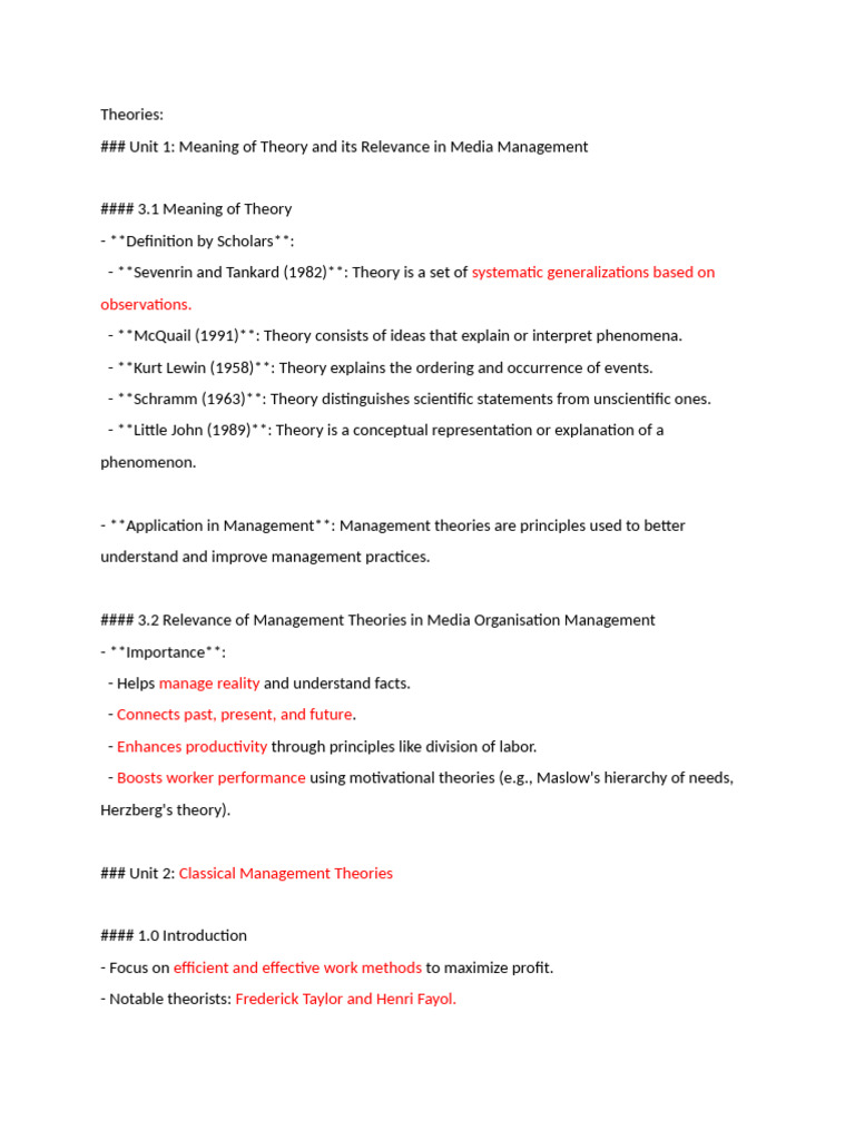 Media Management Shortened | PDF | Performance Appraisal | Motivation