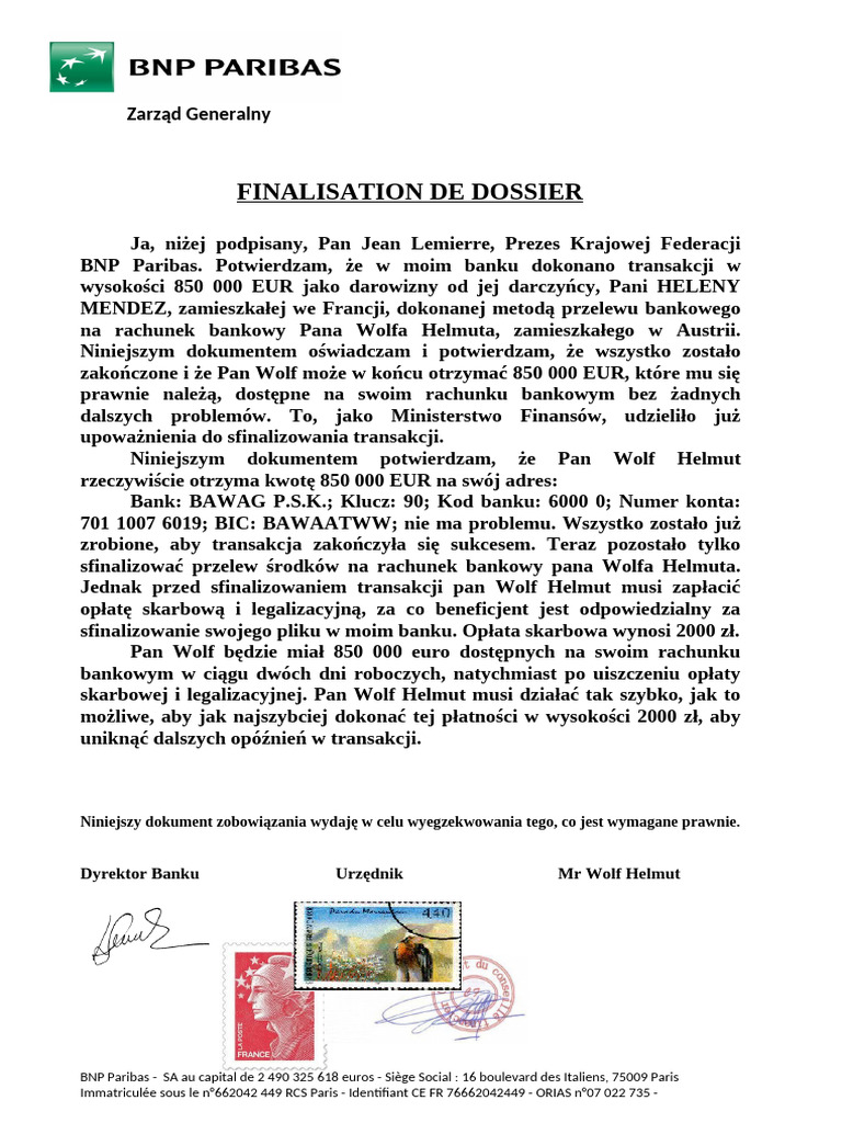 Finalisation de Dossier Donation Original 2 | PDF