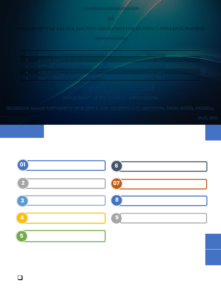 Development of A Block Ejection Mechanism For An Impact Moulding ...