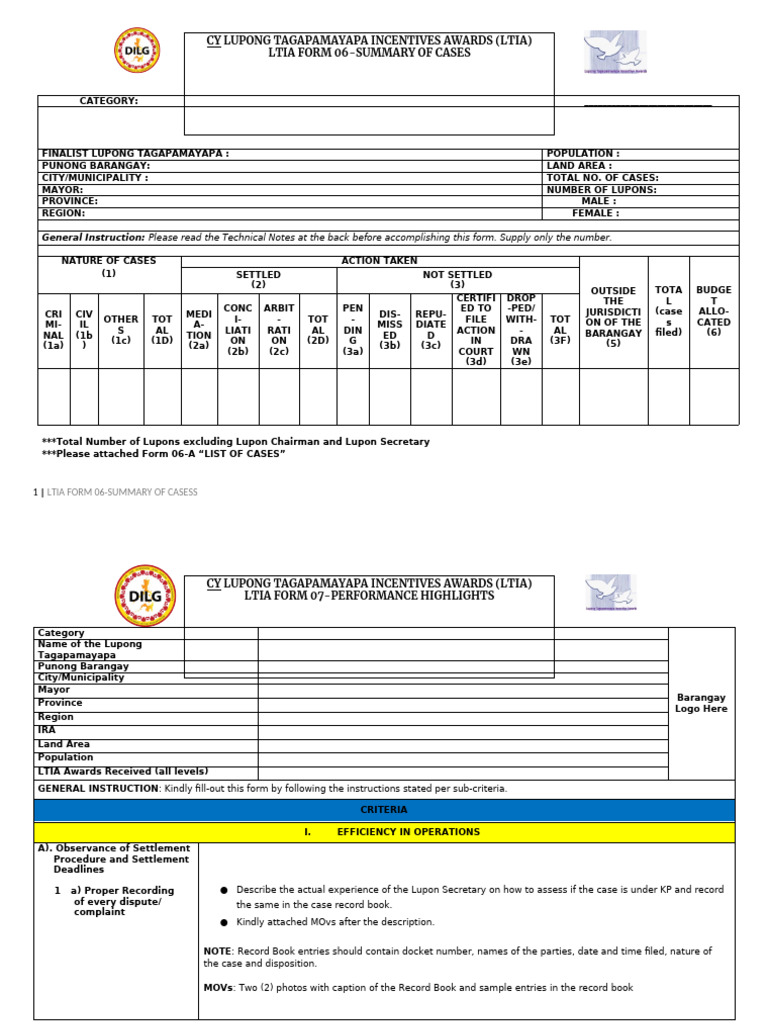 LTIA Case Summary and Performance Highlights | PDF | Complaint ...