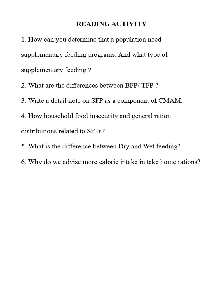 Reading Activity 2 | PDF