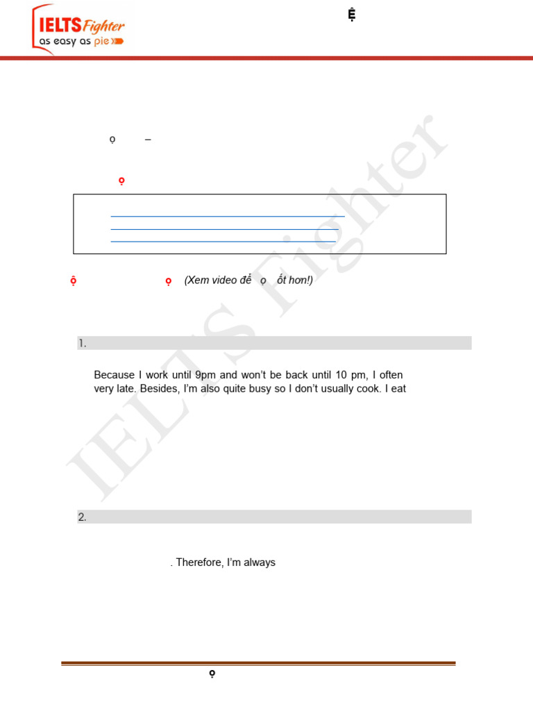 Ielts Speaking Topic Health | PDF