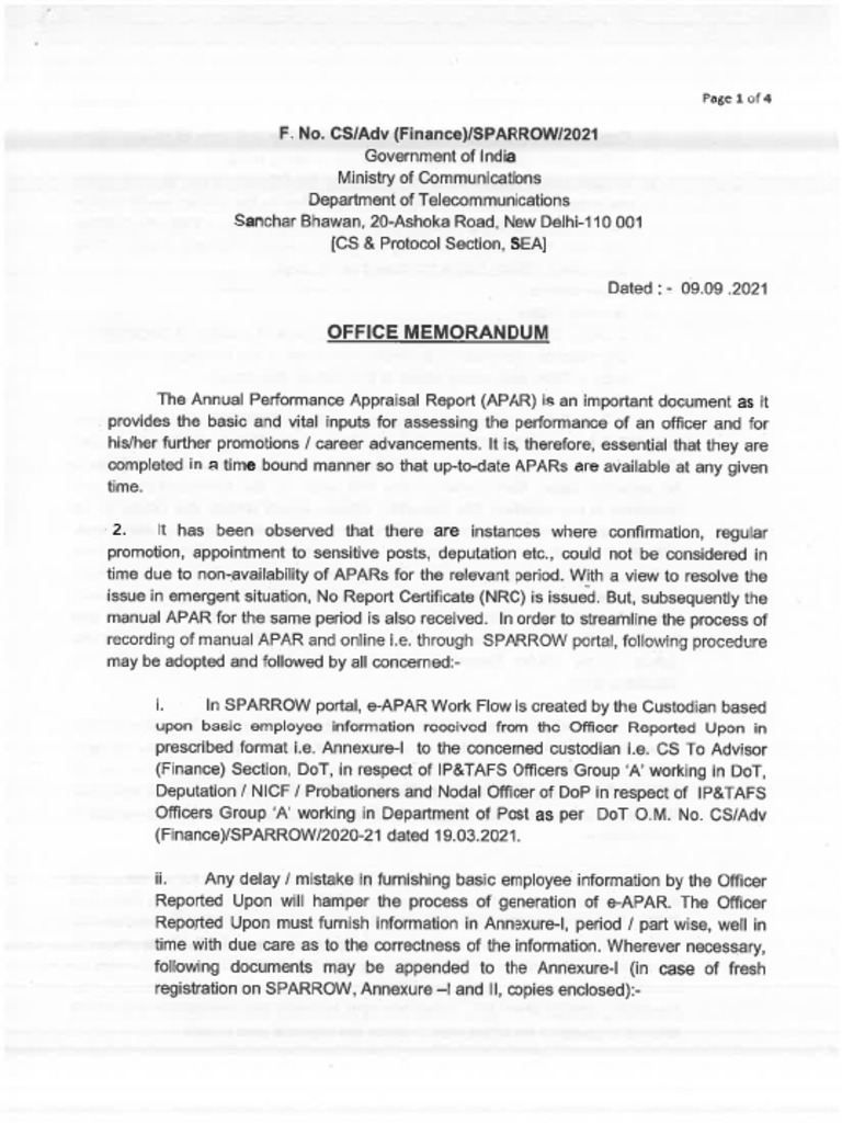 APAR Guidelines | PDF