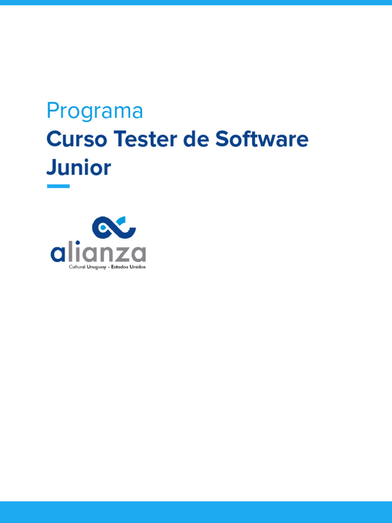 Curso Tester de Software Junior | PDF | Software | Ingeniería de software