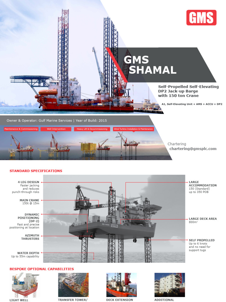 GMS Barge Leaflet S Class Shamal | PDF | Crane (Machine) | Ships