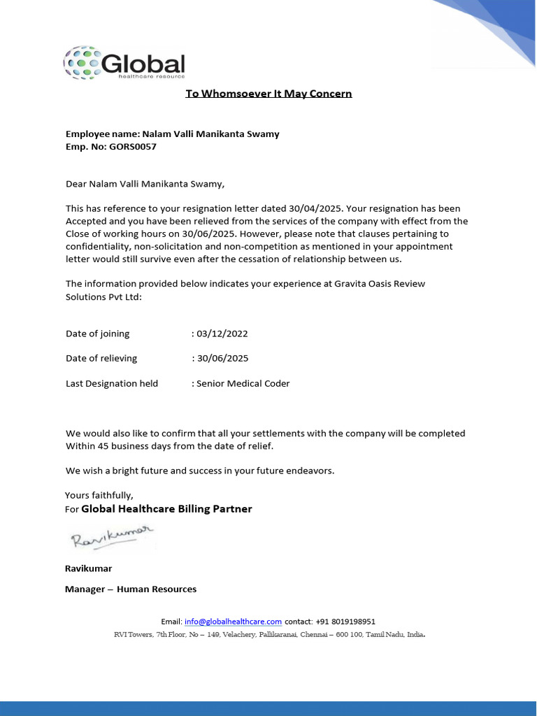Swamy Global Releaving | PDF