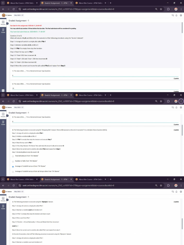 Computational Thinking Assignment 1 | PDF