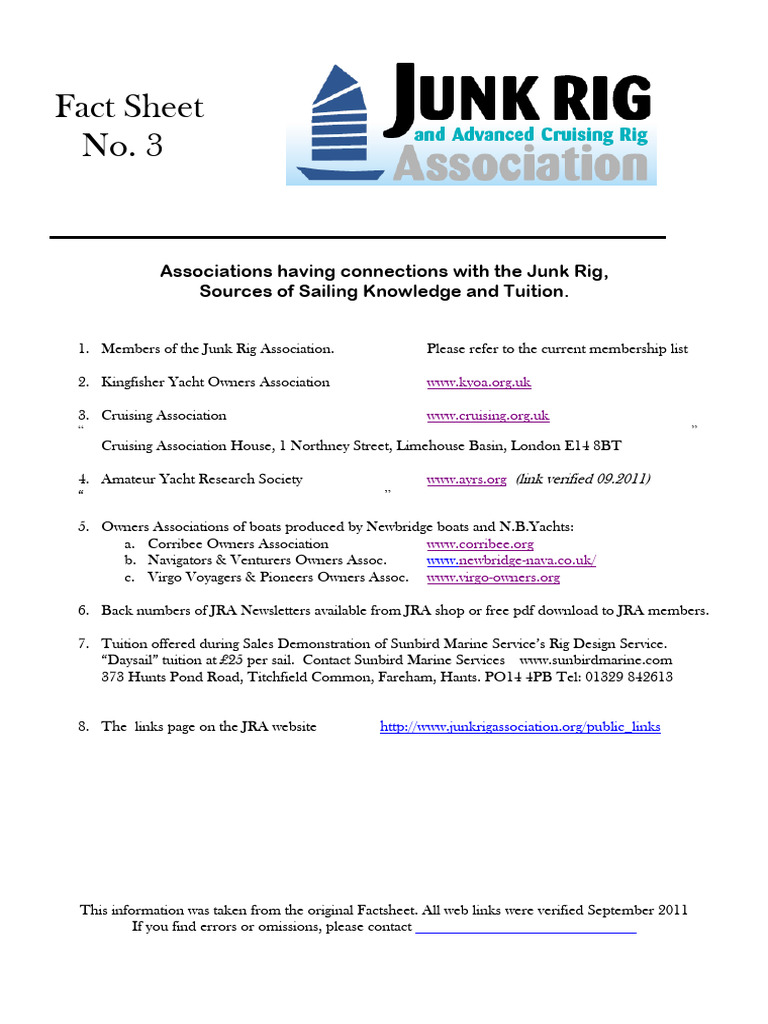 JRA-Fact Sheet 3 | PDF