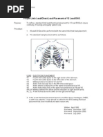 12 Lead ECG Placement Guide | PDF | Cardiology