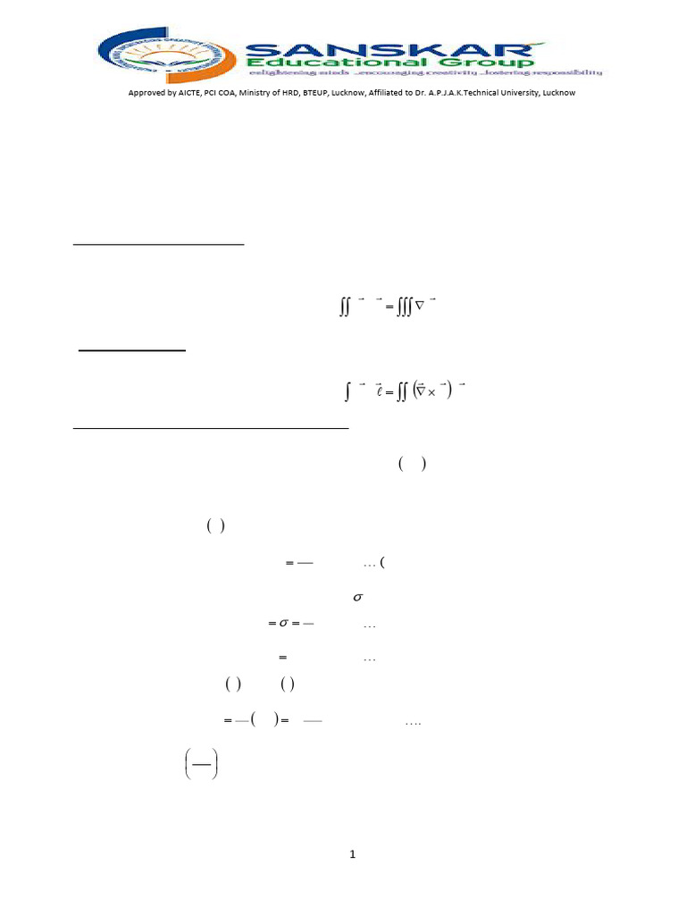 UNIT-2 Electromagnetic Field Theory | PDF | Electromagnetic Induction ...