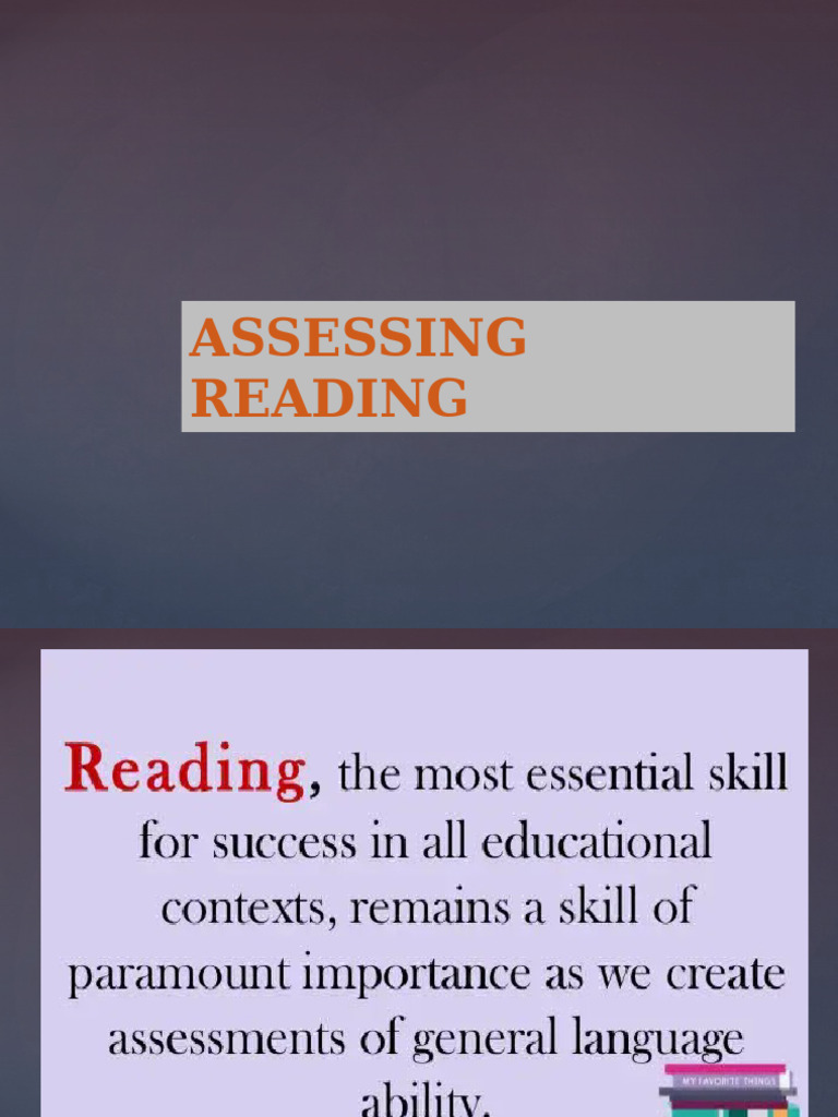 Assessing Reading | PDF