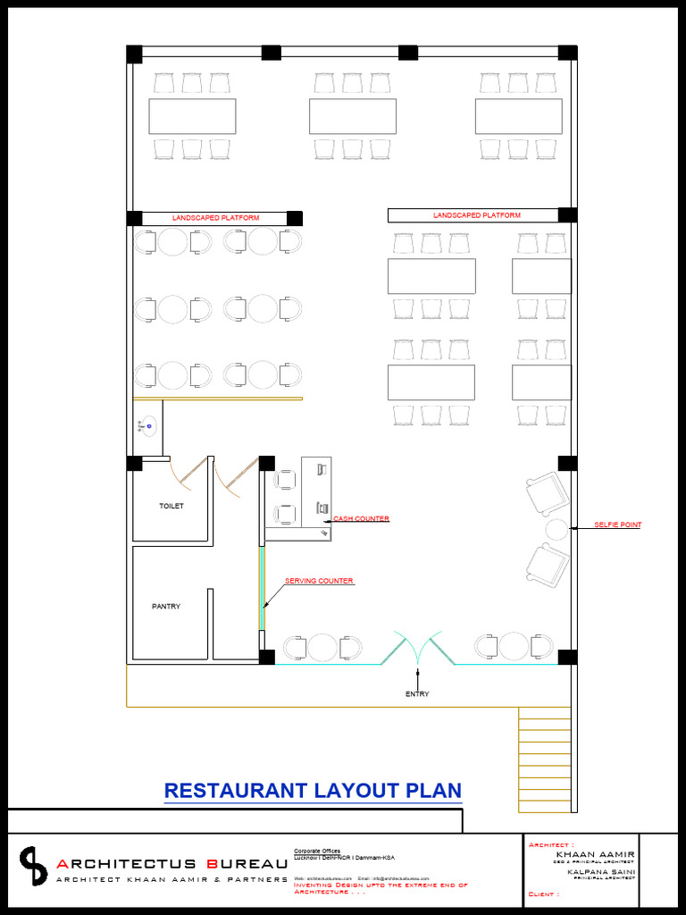 Restaurant Layout Plan | PDF