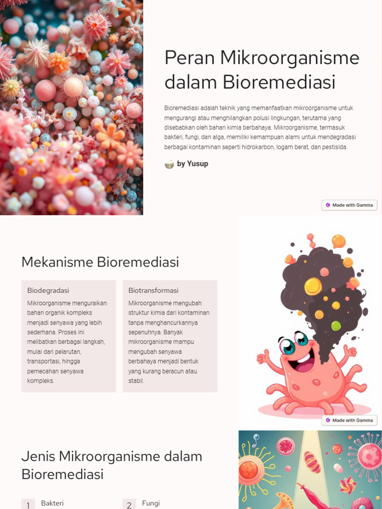 Peran Mikroorganisme Dalam Bioremediasi | PDF