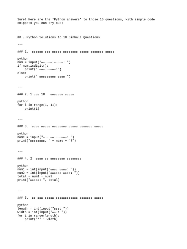 Sure! Here Are The Python Answers T | PDF