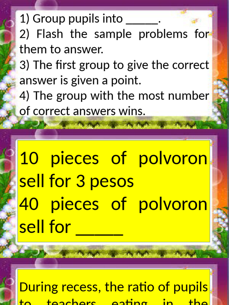 9 Types of Proportion Inverse Word Problems | PDF