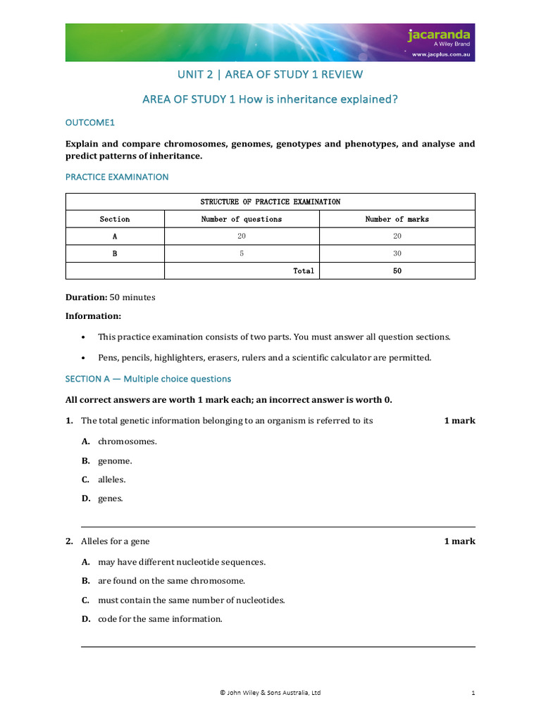 Genetic Inheritance Patterns Quiz | PDF | Dominance (Genetics) | Genotype