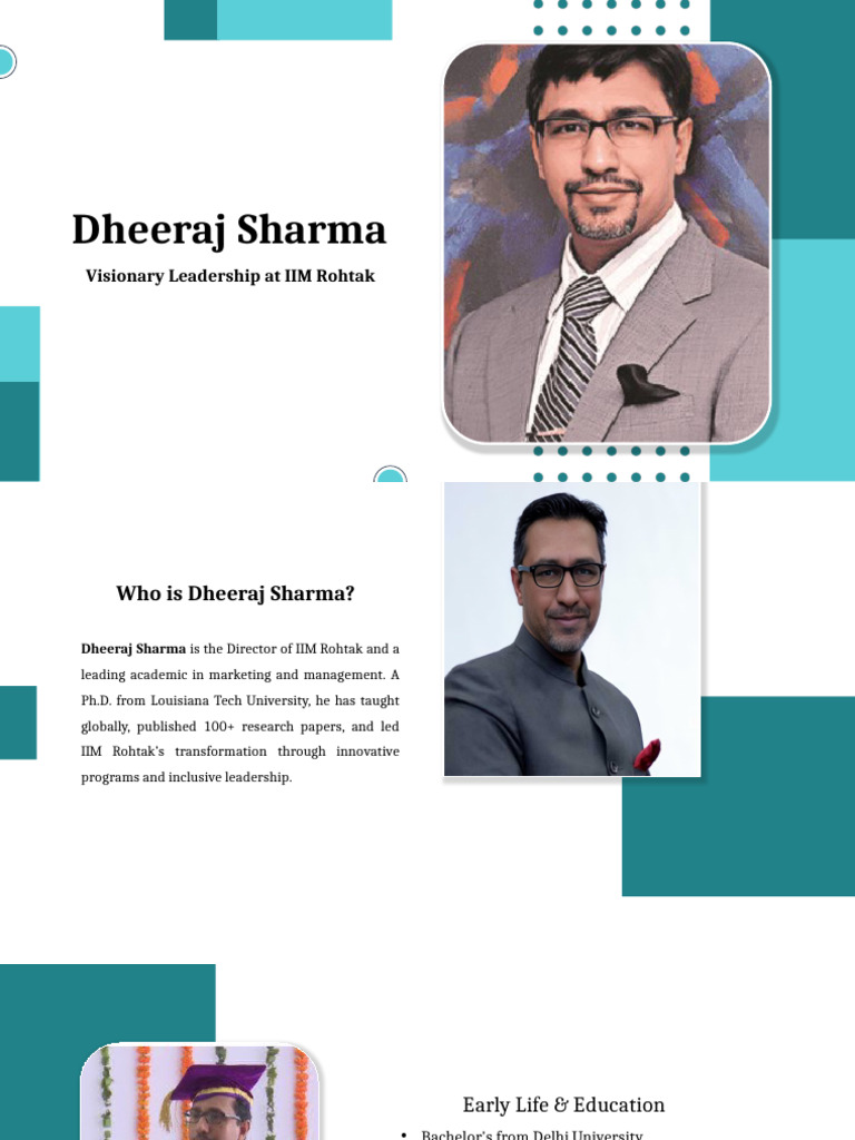 Dheeraj Sharma Visionary Leadership at IIM Rohtak | PDF | Business