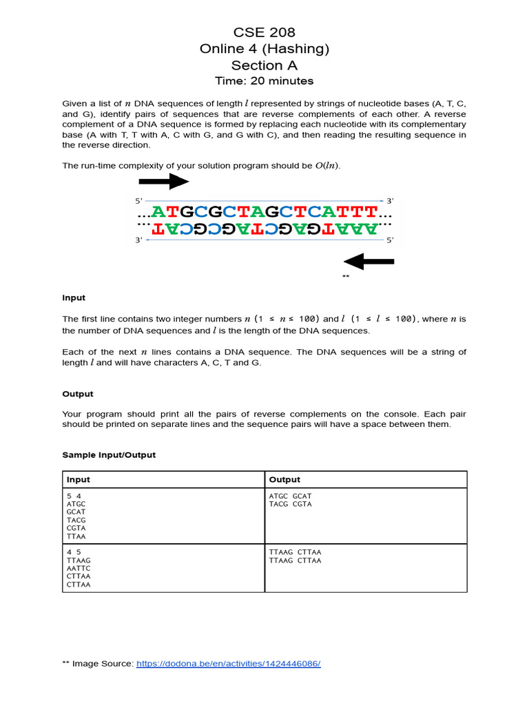 Online 4 (Hashing) A | PDF
