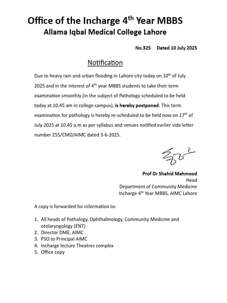 Office of The Incharge | PDF