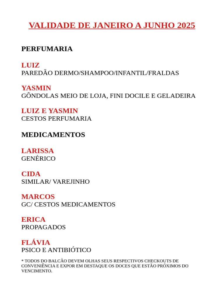 Validade Jane - Junho 2025 | PDF