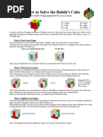 Rubik's Cube Notation - What The Rotation Letters Mean - F R' U2 | PDF ...