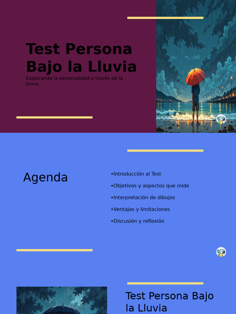 Test Persona Bajo La Lluvia | PDF | Las emociones | Sicología