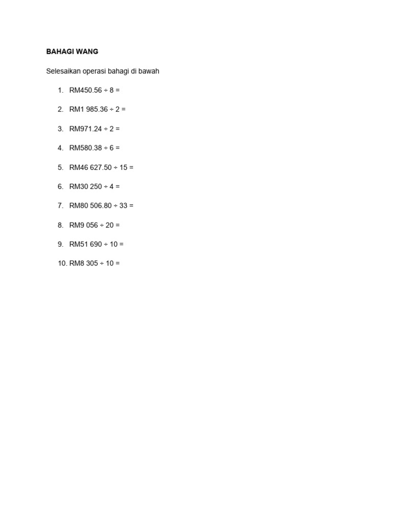 Bahagi Wang | PDF