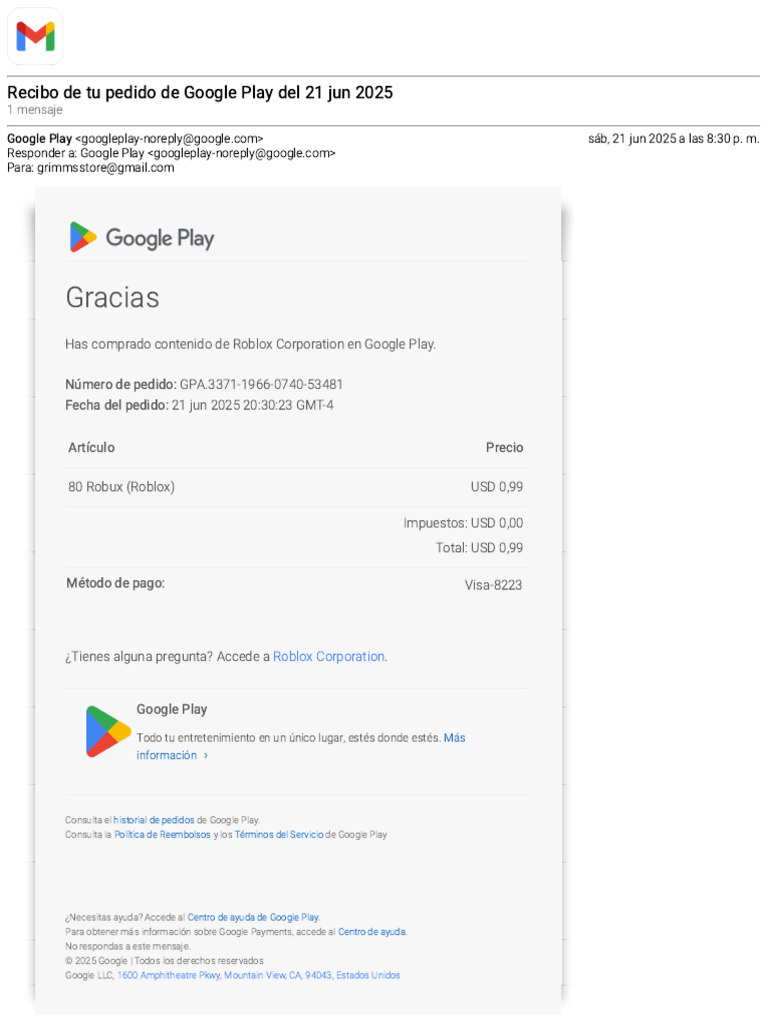 Skyrox - Recibo 80R$ | PDF