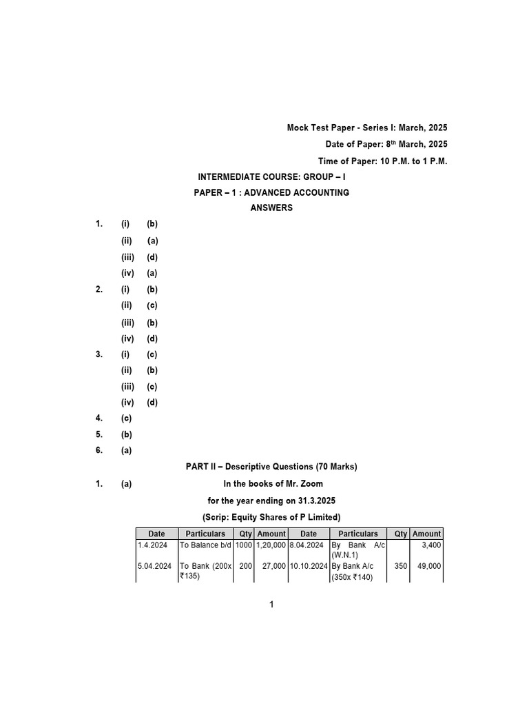 MTP May 25 Sol | PDF | Balance Sheet | Equity (Finance)