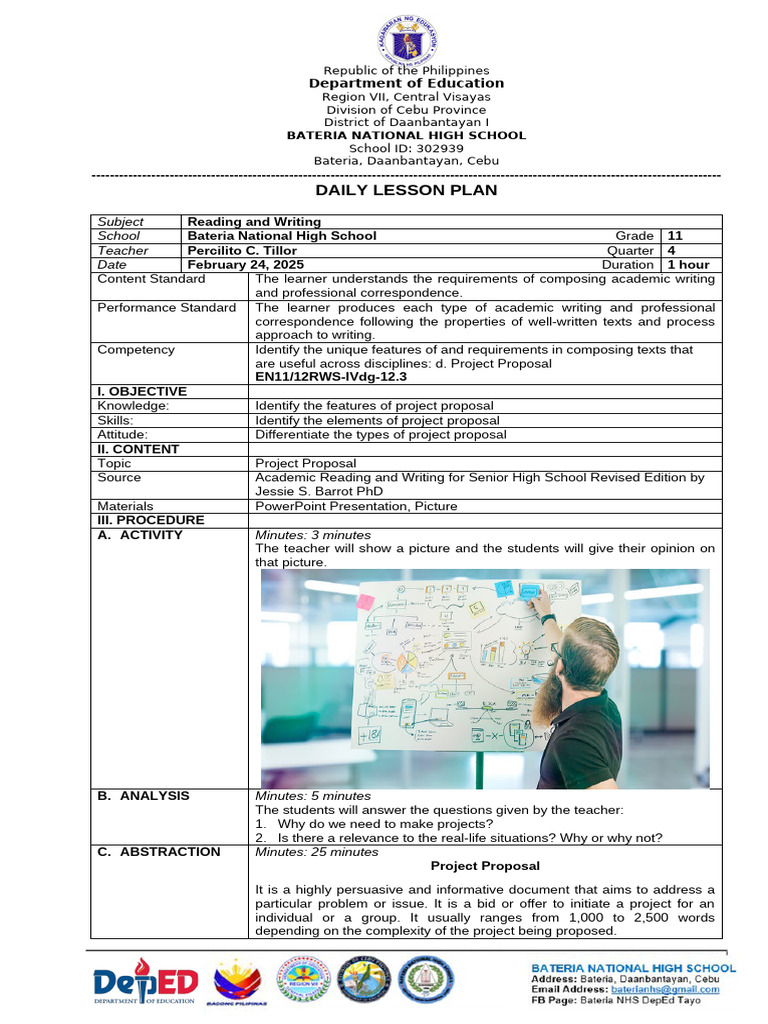 Reading and Writing | PDF | Lesson Plan | Critical Thinking