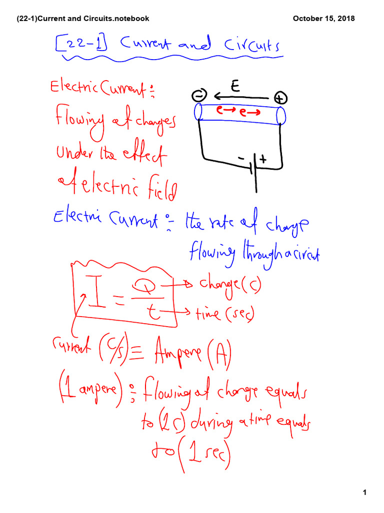 Understanding Electric Current and Circuits | PDF | Electric Current ...