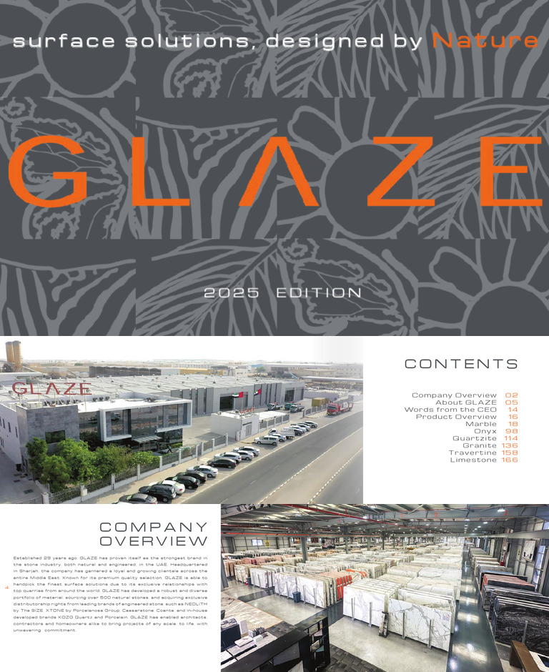 GLAZE Marble and Stone Solutions 2025 | PDF | Dubai | United Arab Emirates