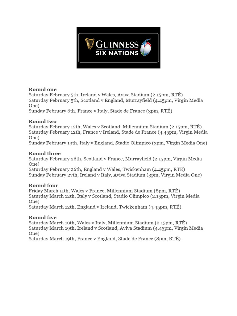 6 Nations | PDF
