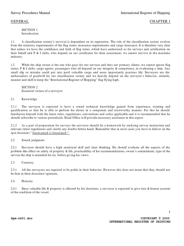 Survey Procedures Manual | PDF | Strength Of Materials | Surveying