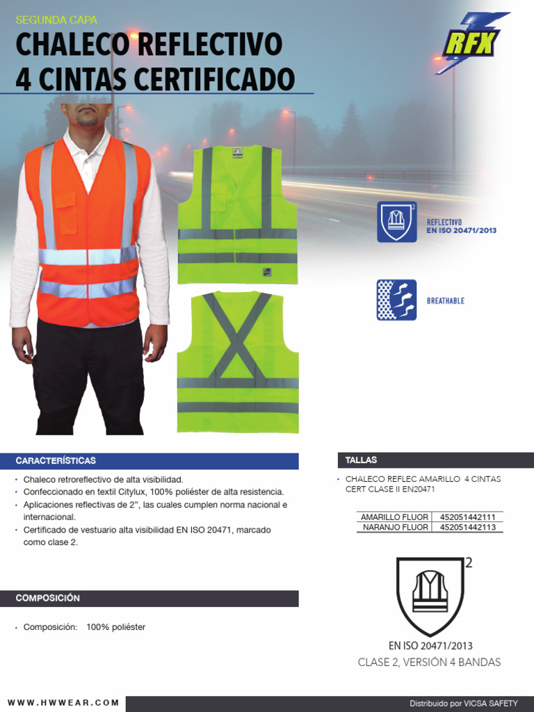 Ficha Tecnica Chaleco | PDF