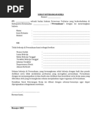 Contoh Template Surat Paklaring | PDF
