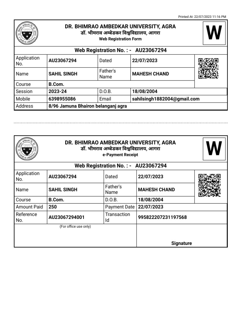 Payment Receipt | PDF