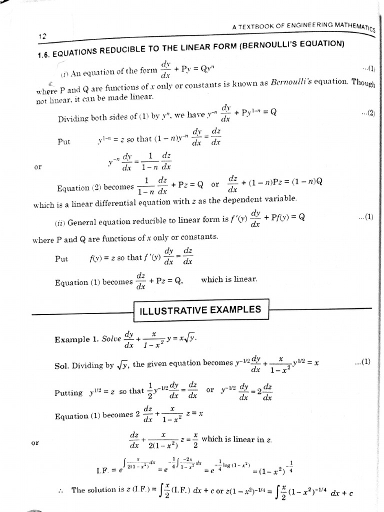 Bernoullis Equation | PDF