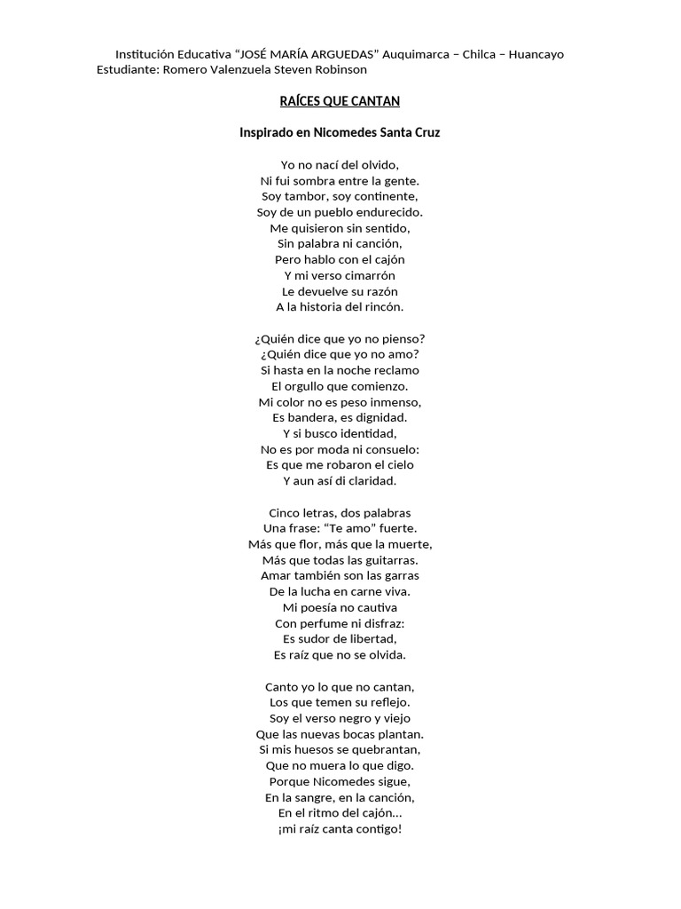Letra de Poesia | PDF