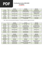 Jaarrooster Studenten 2025 2026 | PDF