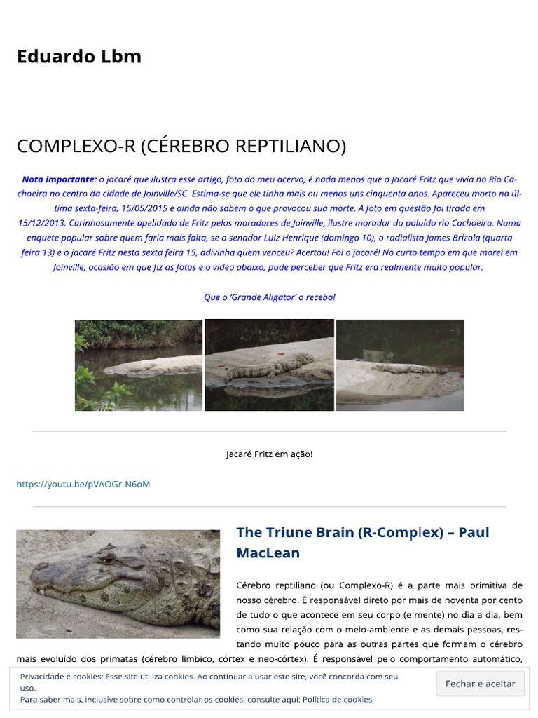 Complexo-R (Cérebro Reptiliano) | PDF